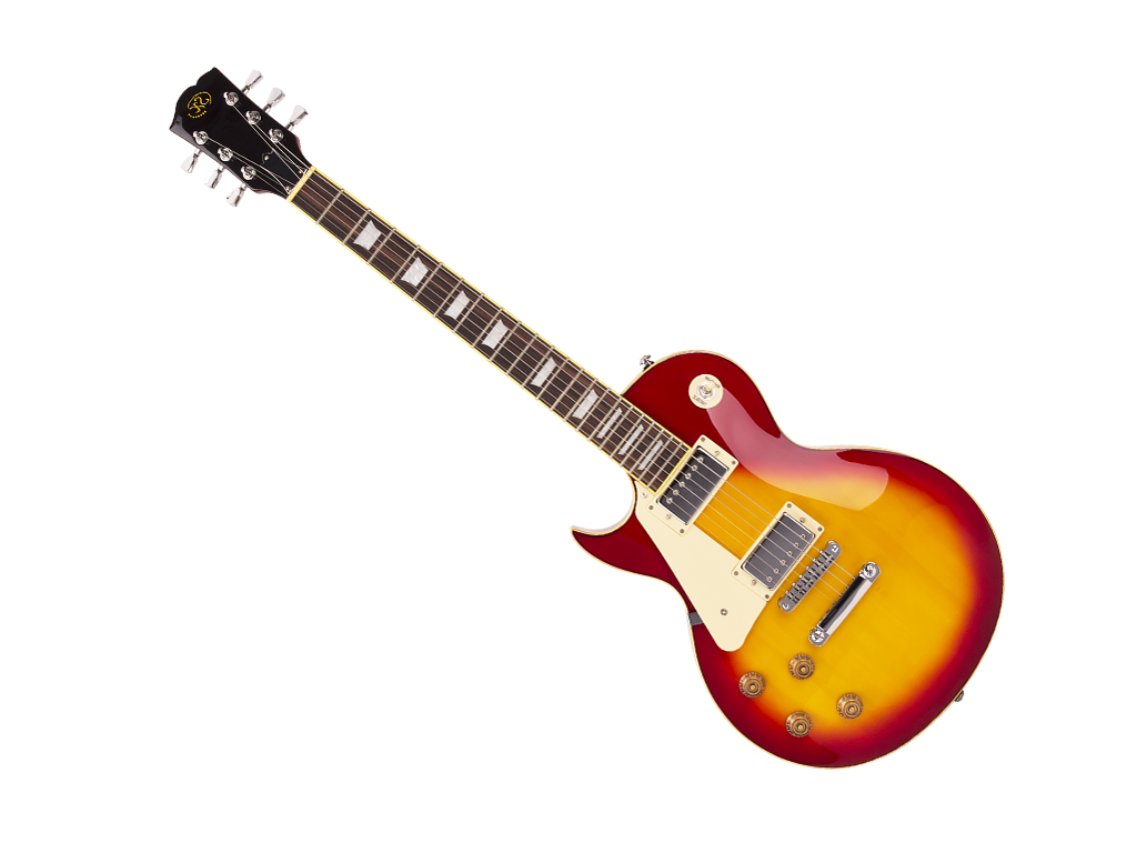 SX LP Style Cherry Sunburst Electric Guitar Package (Left Handed)