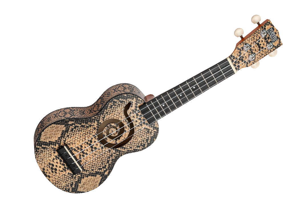 Mahalo Python Snake Skin Soprano Ukulele