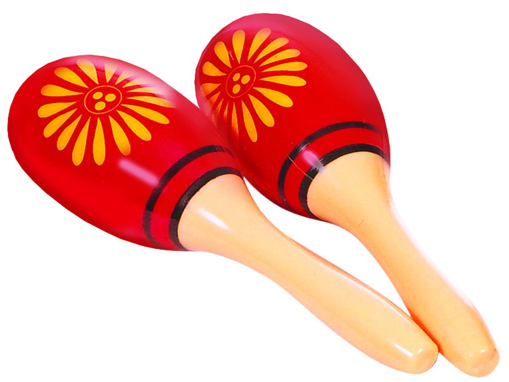 CPK Plastic Red Maracas