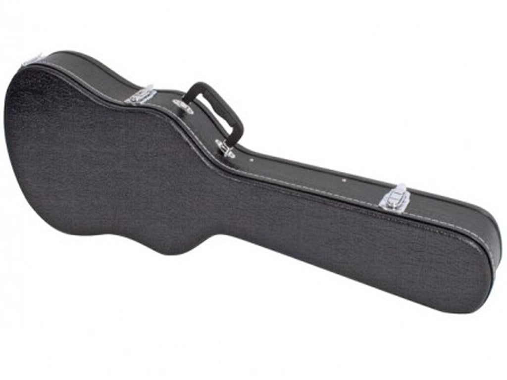 HARD CASE SG SHAPED PLYWOOD BLACK VINYL ARCHED TOP